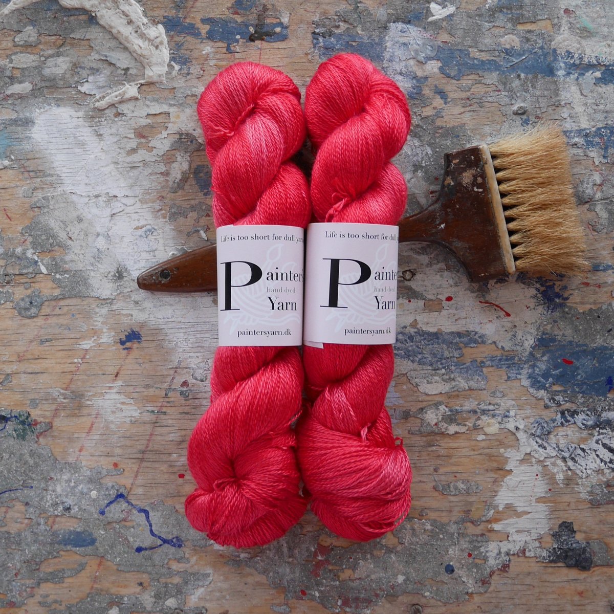 Pure Silk 600 'Tomatosplash' - Pure Silk og Silky Cashmere - Painter's Yarn